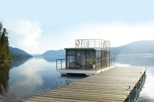 Floating holiday homes add a new dimension to holiday parks